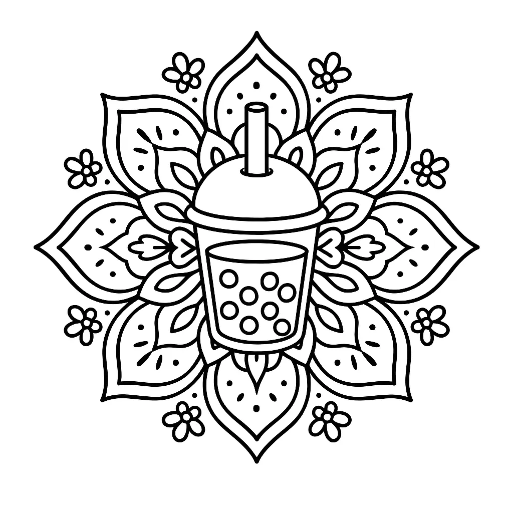 16+ Boba Coloring Pages (Bold & Easy) – Free PDF Printables