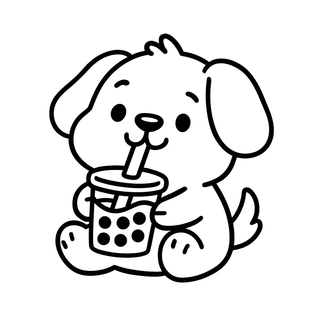 16+ Boba Coloring Pages (Bold & Easy) – Free PDF Printables