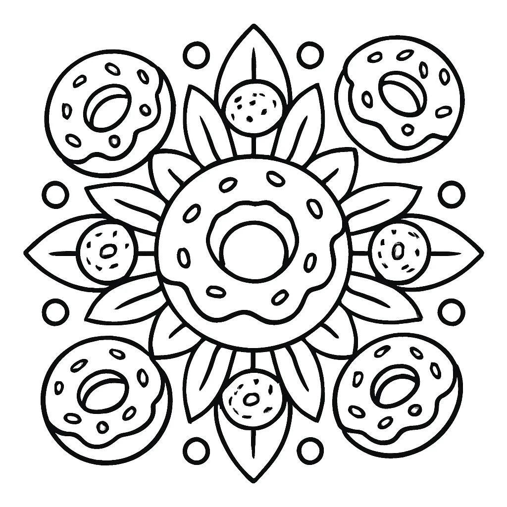 16+ Donuts Coloring Pages (Bold & Easy) – Free PDF Printables