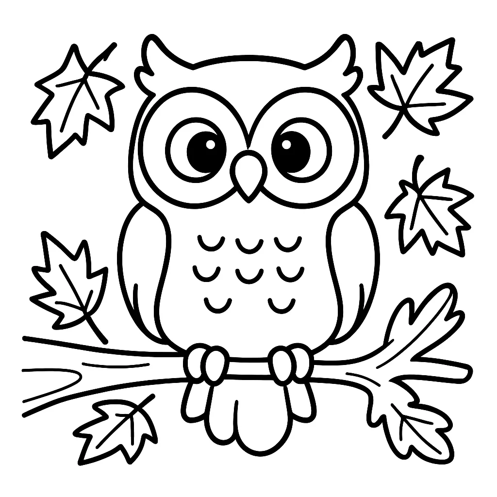 14+ Fall Coloring Pages (Bold & Easy) – Free PDF Printables