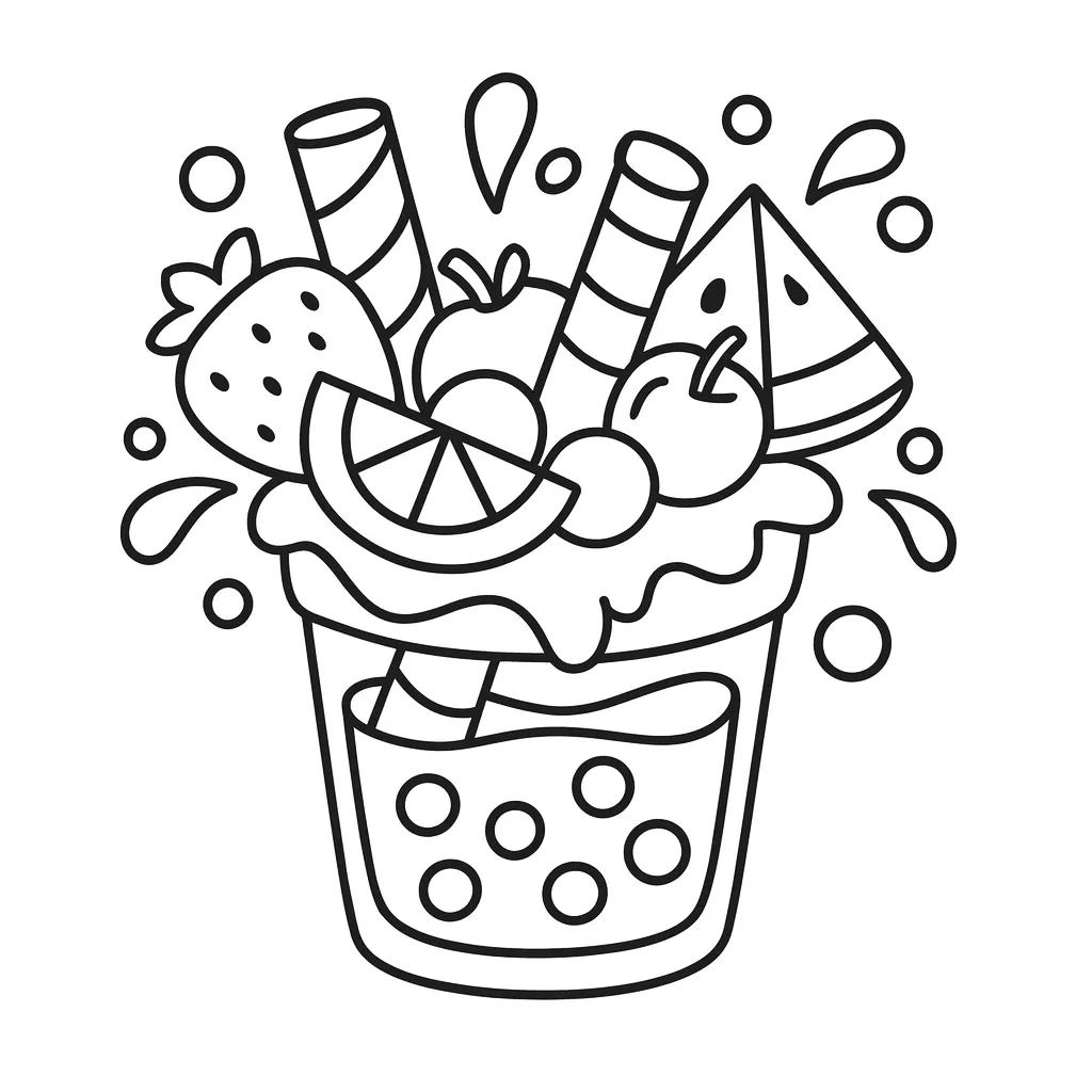 16+ Boba Coloring Pages (Bold & Easy) – Free PDF Printables